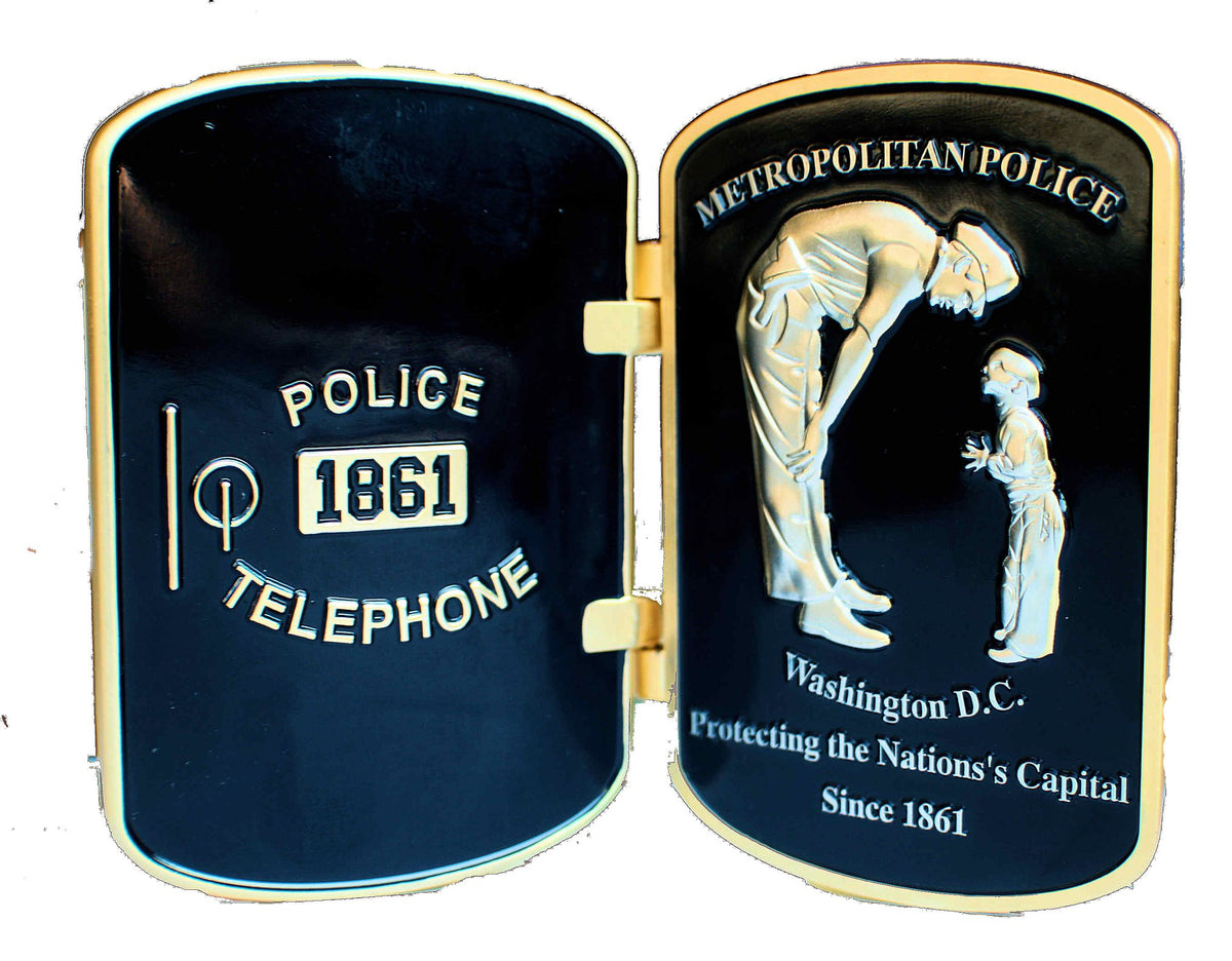MPDC Call Box Challenge Coin – Red and Blue